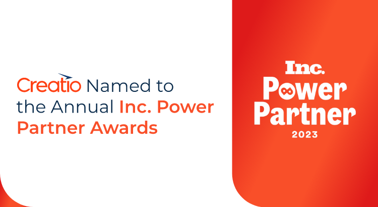 Creatio Named to the Annual Inc. Power Partner Awards | Community Creatio