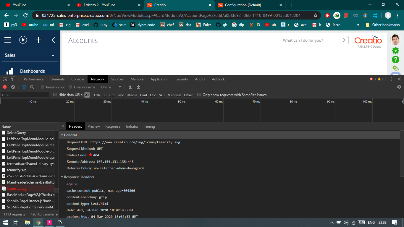 Error while enabling debug mode on in browser's console | Community Creatio
