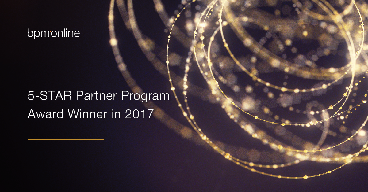 Bpm’online was recognized as a 5-Star Partner Program Award Winner ...