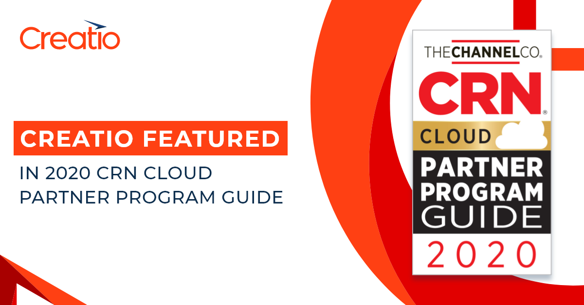 Creatio Featured in 2020 CRN Cloud Partner Program Guide | Creatio