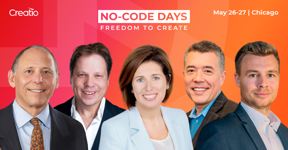 Creatio Announces Featured Speakers for No-Code Days: Freedom to Create ...
