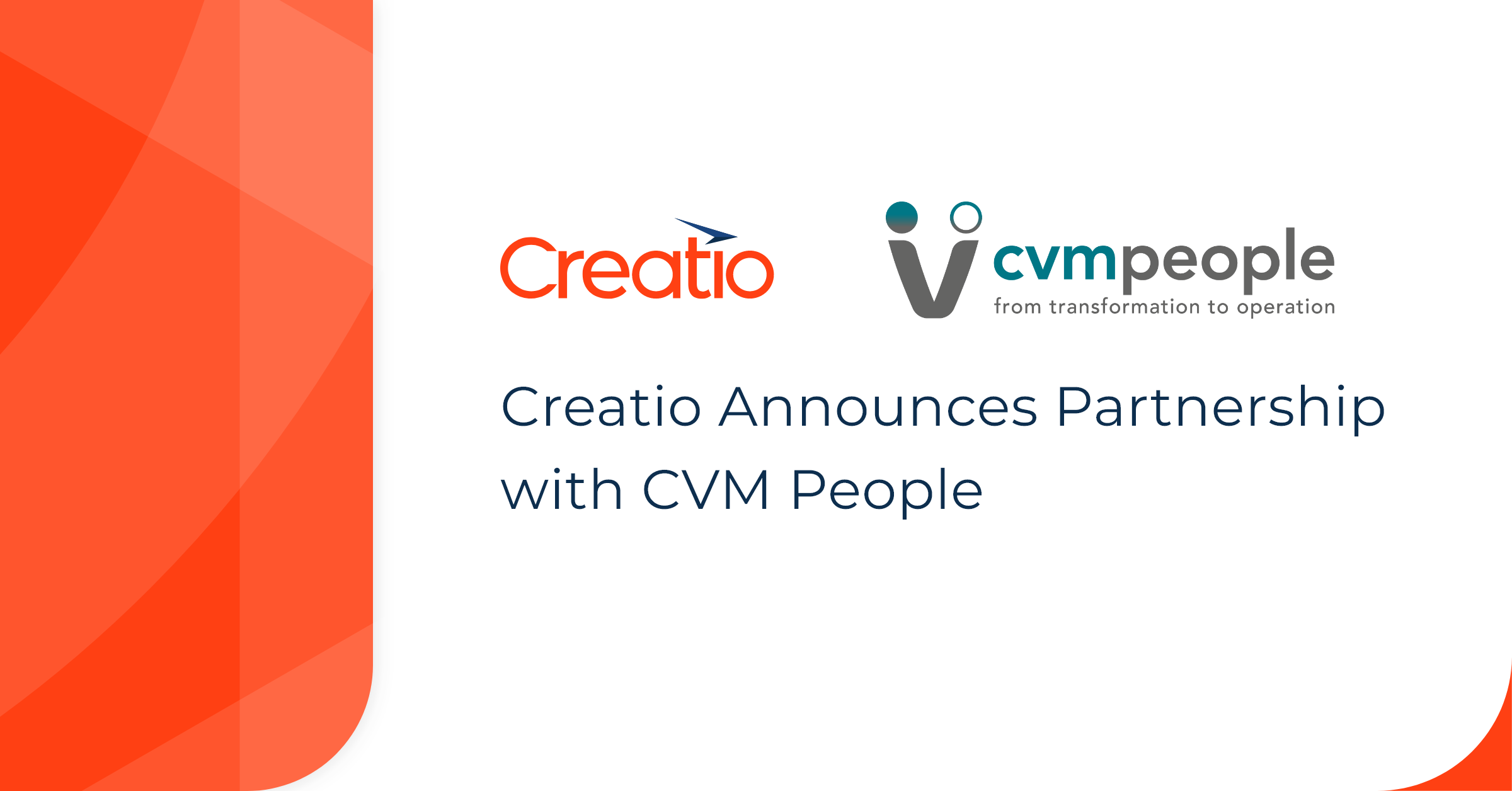 Creatio Announces Partnership with CVM People to Help More ...