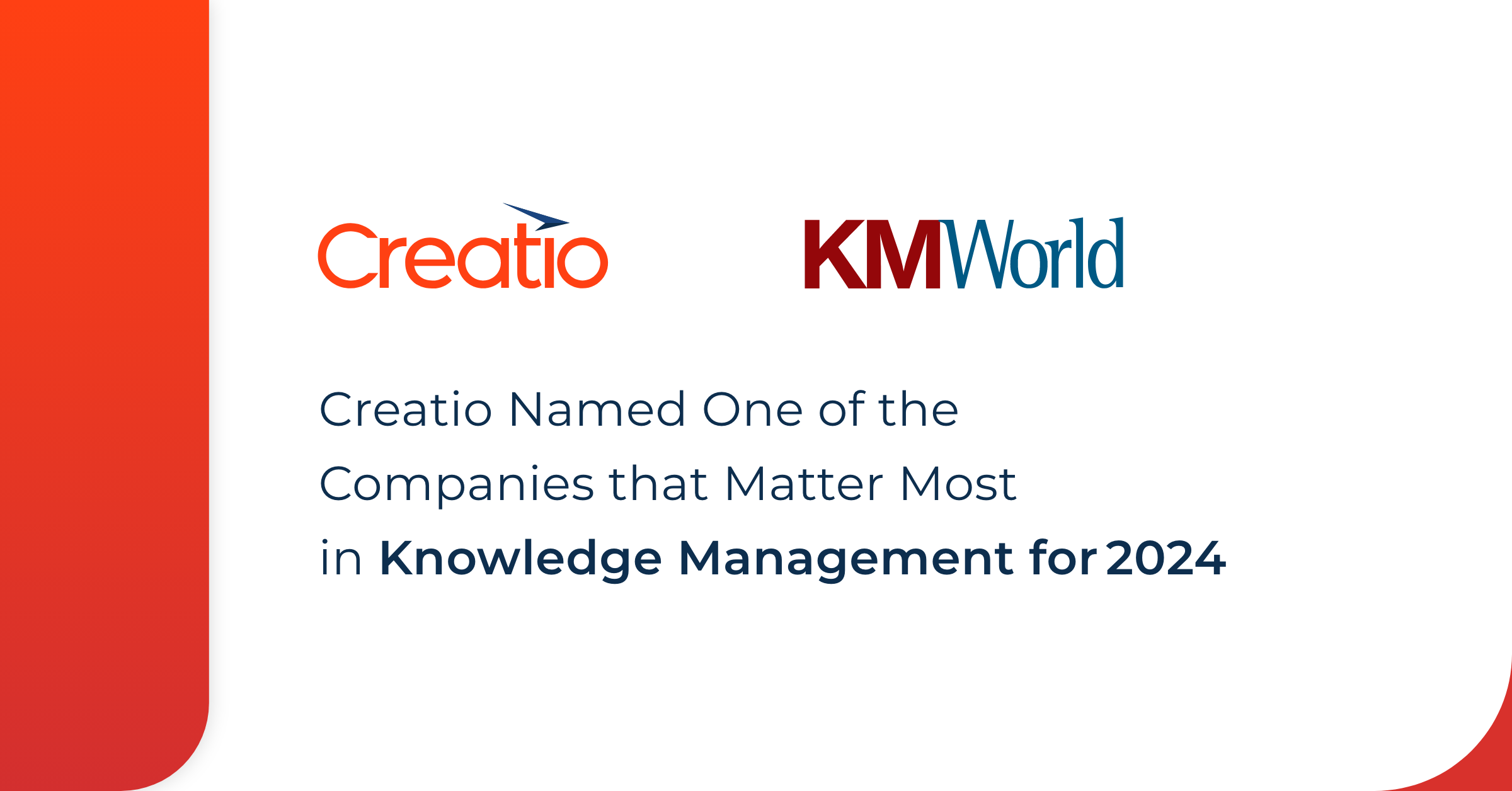 Creatio Named One of the Companies that Matter Most in Knowledge ...
