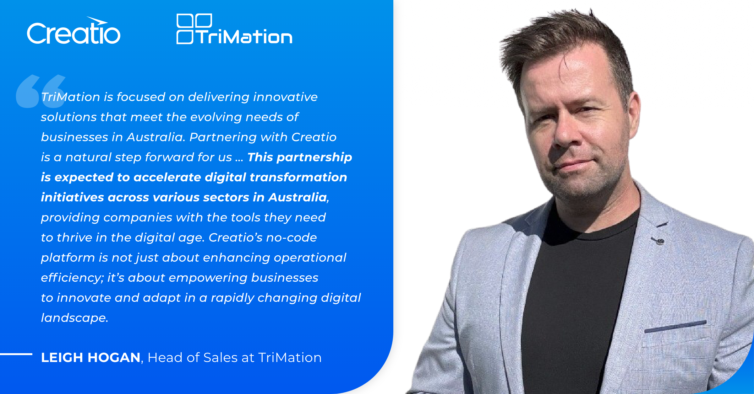Creatio Partners with TriMation to Enable More Companies in Australia ... Creatio Partners with TriMation to Enable More Companies in Australia ...
