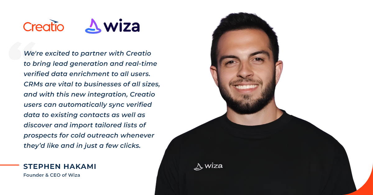 Creatio Partners with Wiza to Offer its Users Enhanced Sales ...