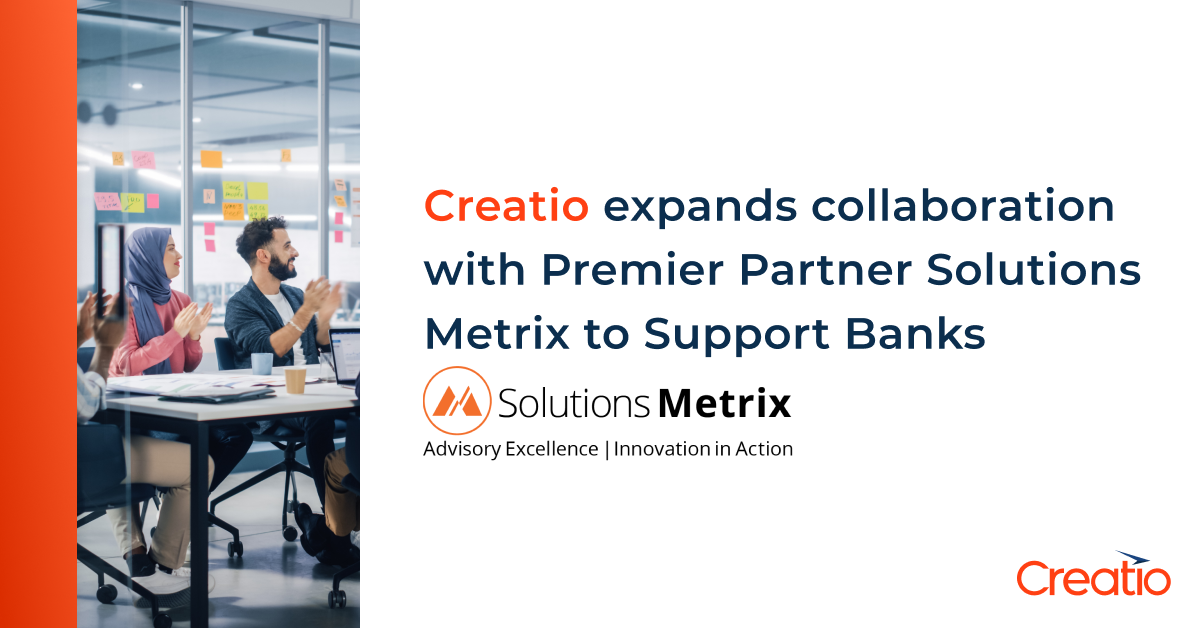 Creatio Premier Partner Solutions Metrix Expands Accreditation from ...