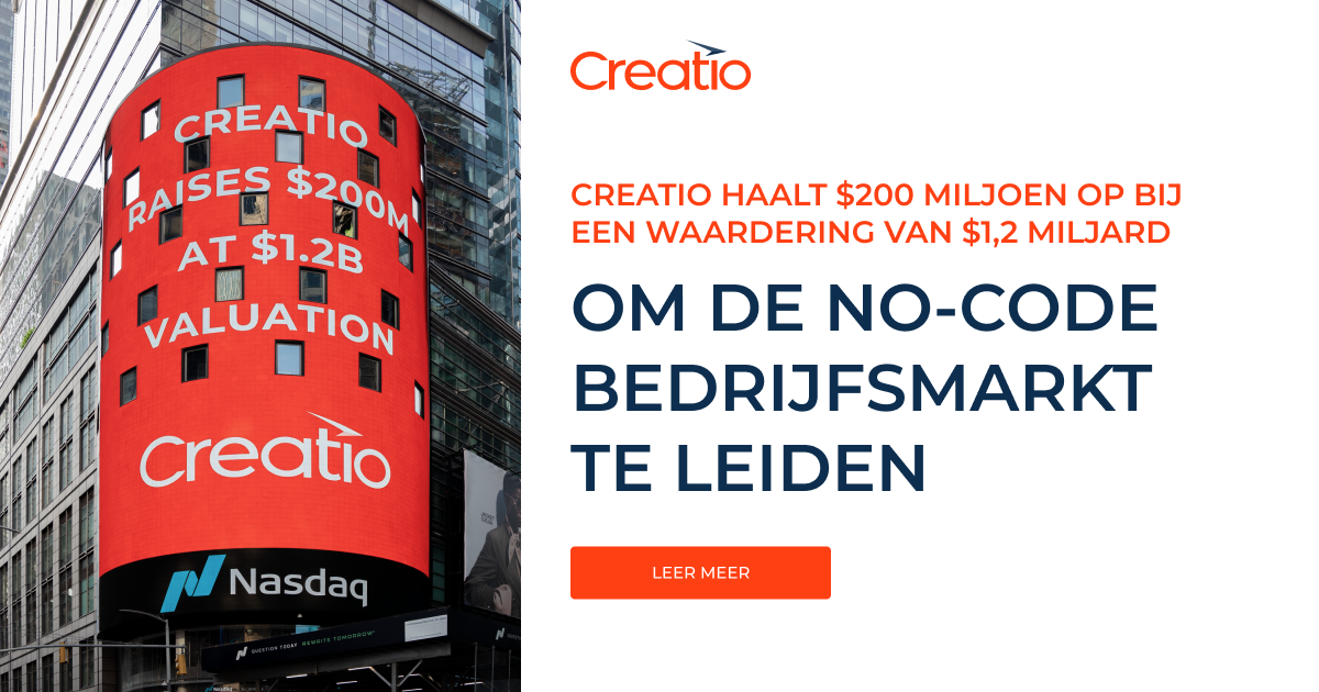 Creatio haalt $200 miljoen op bij een waardering van $1,2 miljard