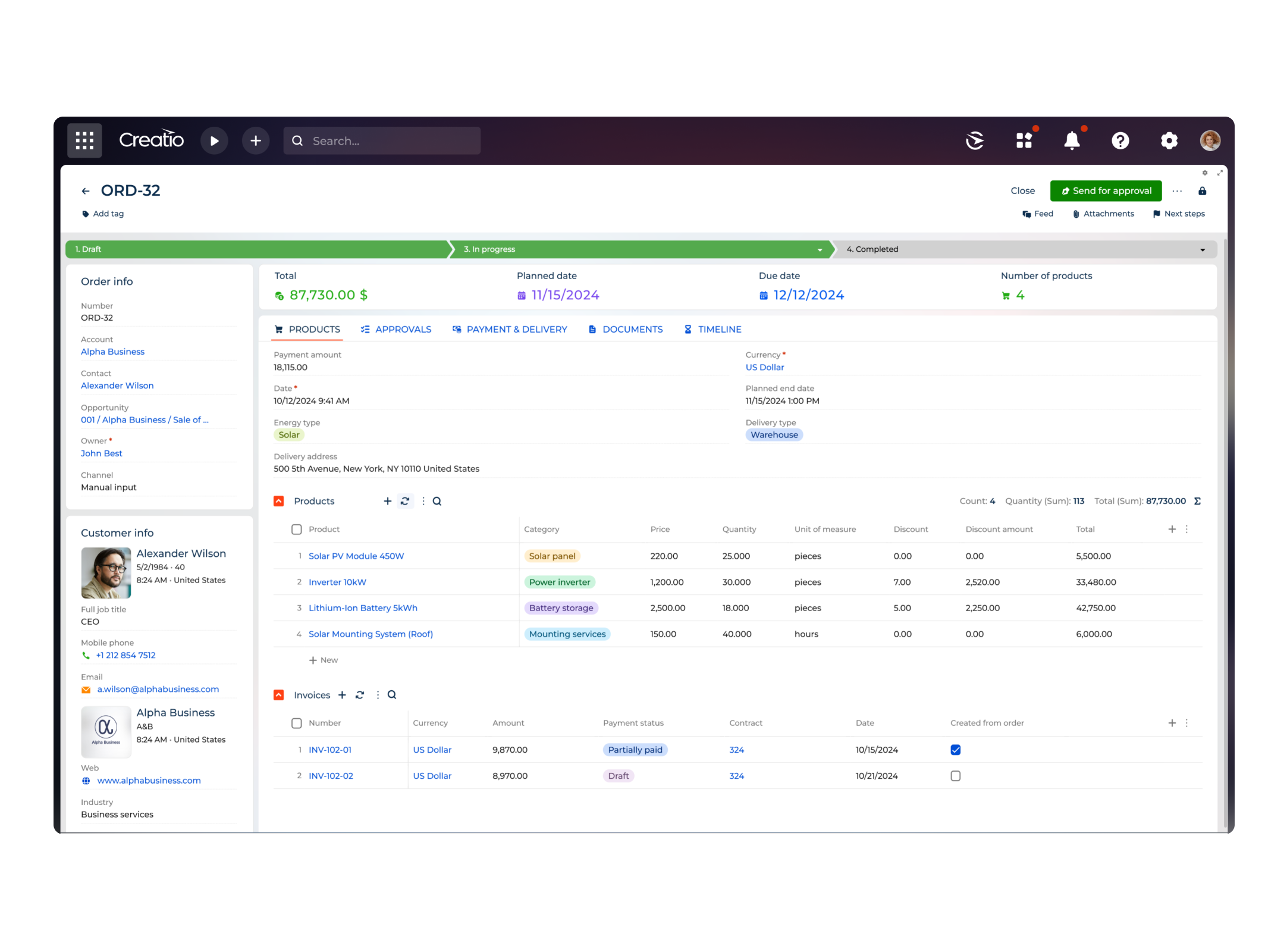 Energy and Utilities CRM & Workflows with No-code | Creatio