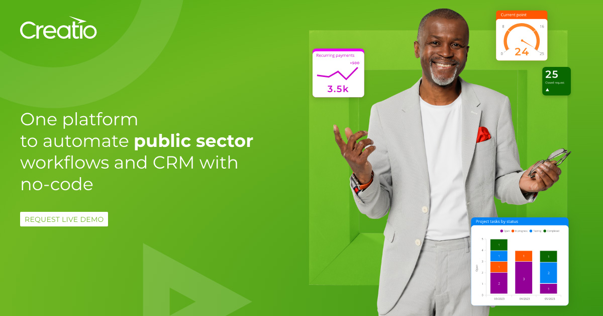 Public Sector CRM & Workflow Automation Software with No-Code | Creatio