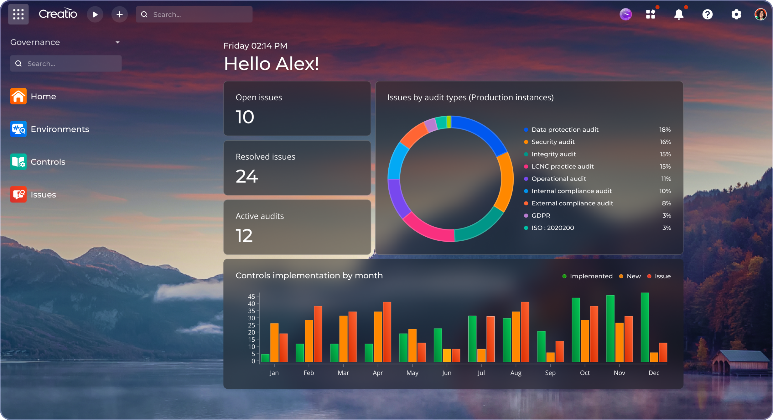 Governance Automation with No-Code Platform | Creatio