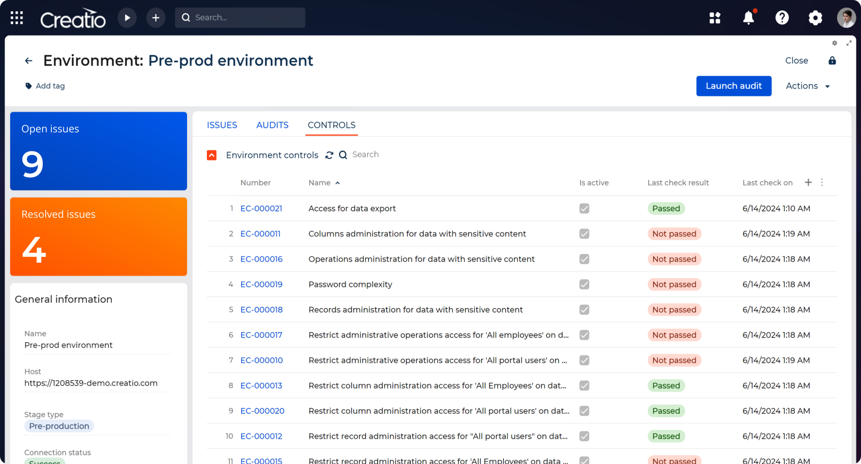 Governance Automation with No-Code Platform | Creatio
