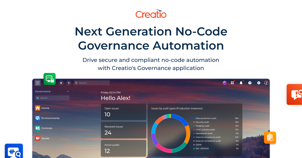 Governance Automation with No-Code Platform | Creatio