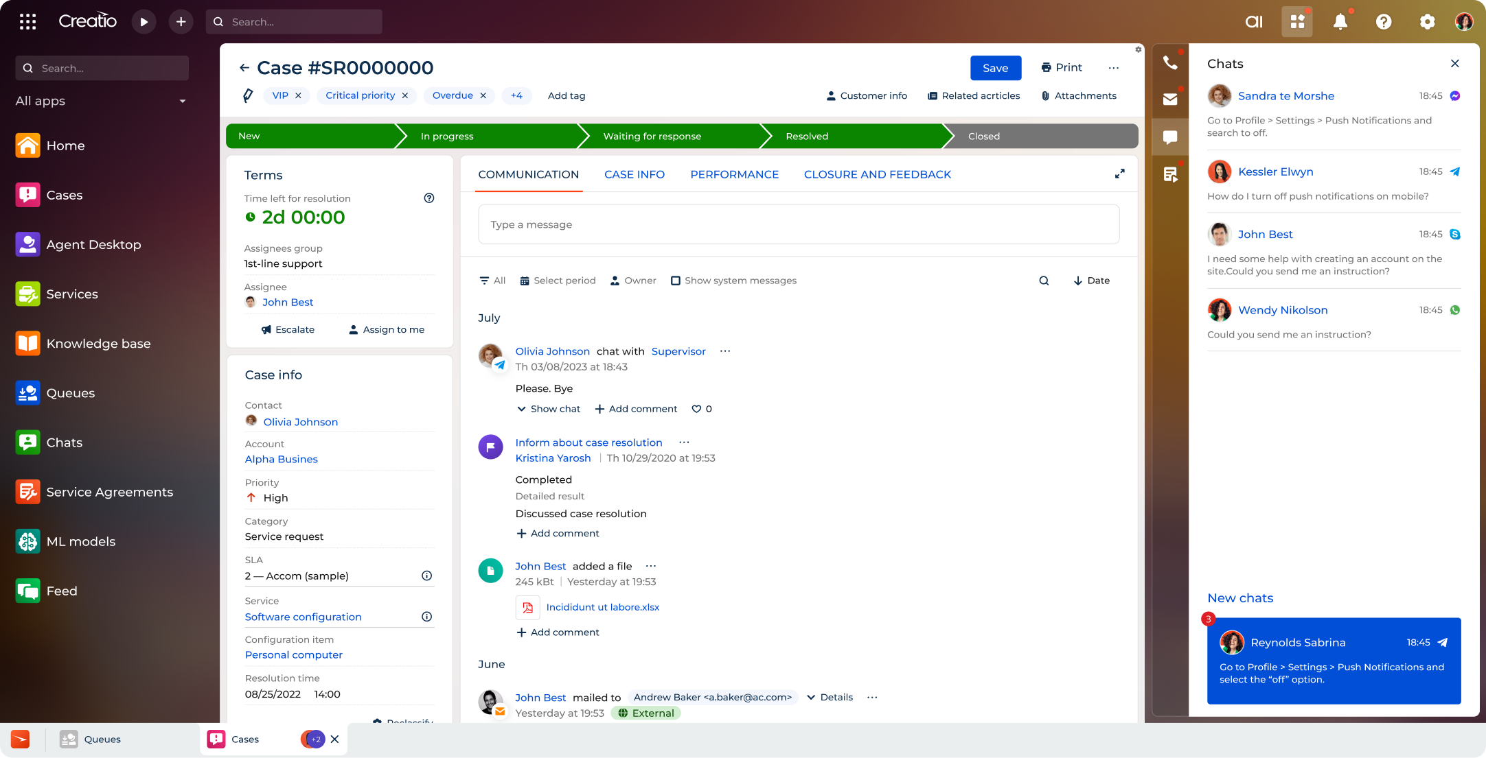 AI-powered Full-Cycle Service Management Platform | Service Creatio