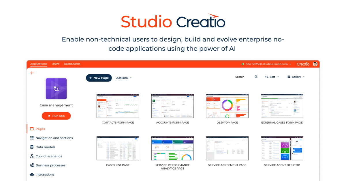 AI-Powered No-code Platform to Automate Workflows | Studio Creatio