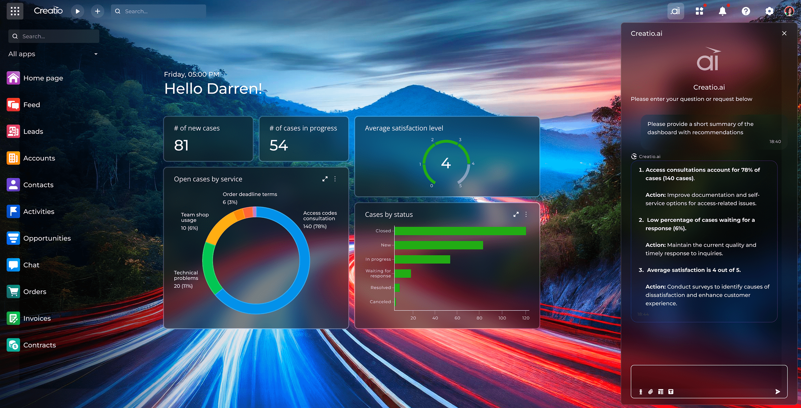 Try Creatio intelligent products | Creatio