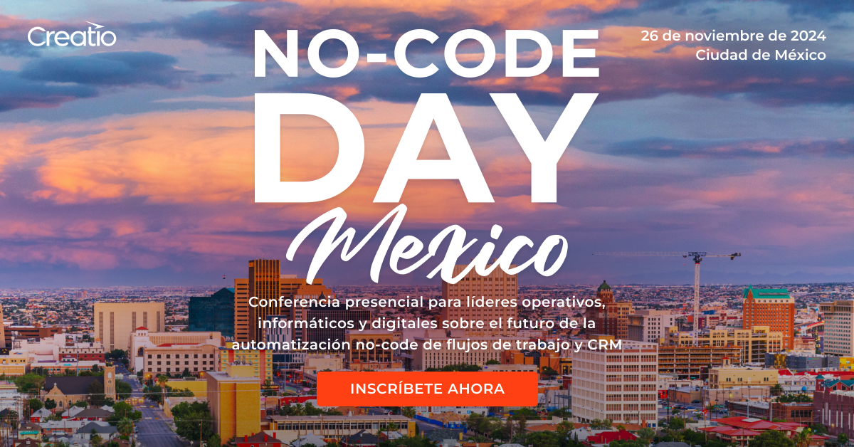 No-Code Day | México | 26 de noviembre | Creatio