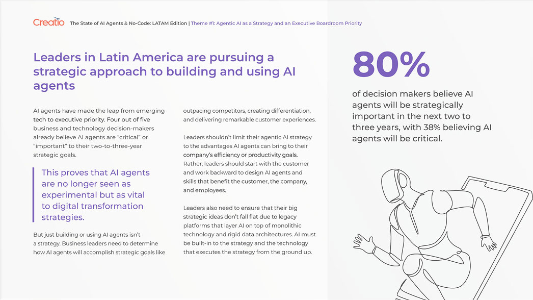 The State of AI Agents & No-Code: LATAM Edition Report | Creatio