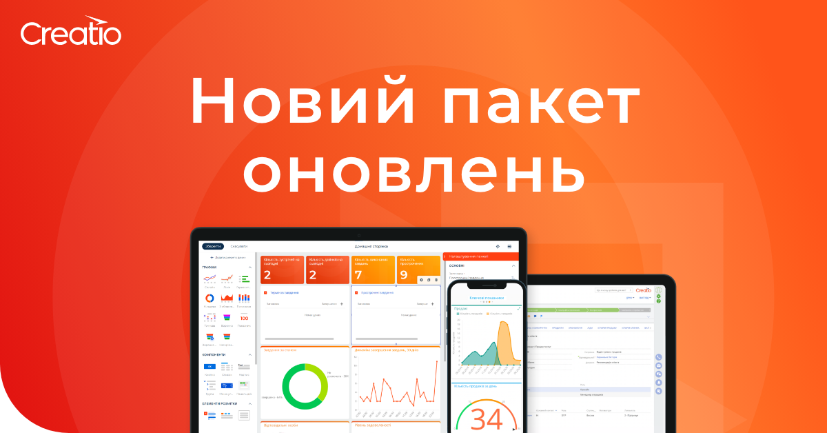 Оновлення Creatio: редактор бізнес-правил для сторінок Freedom UI та ще ...
